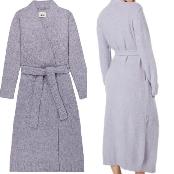 UGG | Sweaters | Ugg Womens Lenny Knit Robe Cloudy Grey M | Poshmark